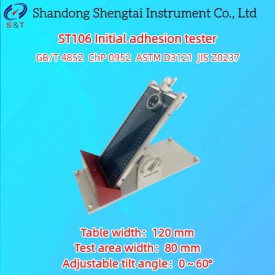 China 0 ~ 60° Double Sided Adhesive Initial Adhesion Tester TZ Width 80mm ASTM D3121 for sale