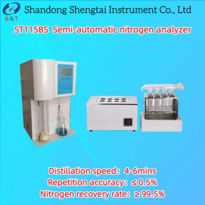 China Solid ≤ 6g Semi-Automatic Nitrogen Analyzer Crude Protein 10 Sets Programs ST115BS for sale