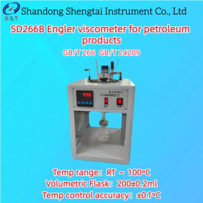 중국 세척 오일 엥글러 점도계 RT~100ºC 콜타르 제어 정확도 ±0.1ºC ASTM D1655 판매용