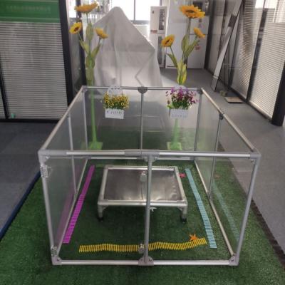 Chine Finition de broyeur du marché américain bricolage transparent pliable clôture pour animaux de compagnie cage pour les petits animaux à vendre