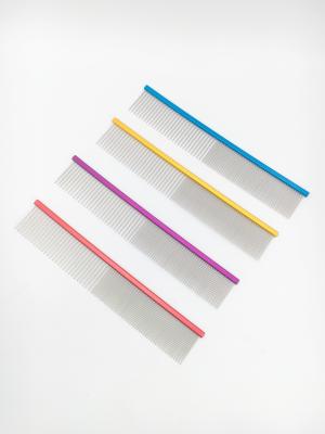 중국 스테인레스 스틸 애완용 빗자루 고양이와 개용 오픈 노트 26.5g 무게 전문 품질 판매용