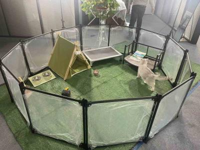 Κίνα DIY Διαφανής Δυνατό να αναδιπλωθεί Yard Pet φράχτη Κλουβί 6/8/10/12 PCs για φορητό Pet Playpen προς πώληση