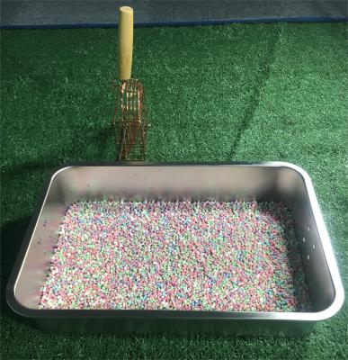 중국 45x30x10cm 스테인레스 스틸 고양이 쓰레기 용기 판매용