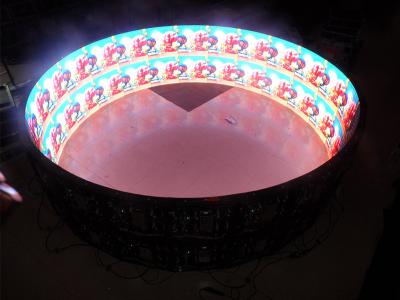 China Alta definición del cilindro LED de la exhibición interna del módulo, módulo llevado circular 6m m del panel de la columna en venta