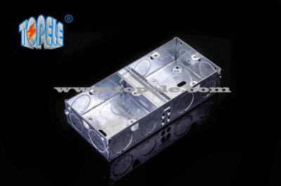 中国 BS4662 GI スイッチ 1 一団/2 箱の一団電気箱およびカバーの GI の水路箱 販売のため