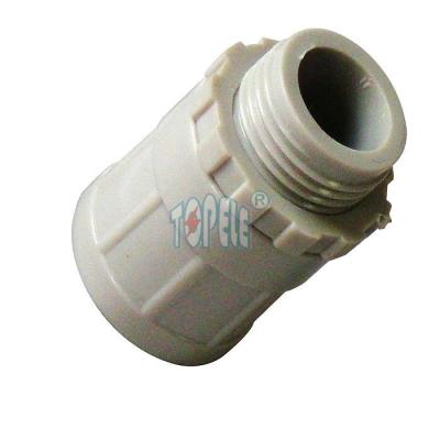 中国 20mm の 25mm ねじで締められたアダプターへの電気ポリ塩化ビニールの水路の付属品のオーストラリアの平野 販売のため