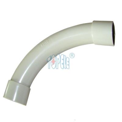 China Conducto eléctrico gris del PVC que cabe la curva estándar, curvas del conducto del PVC en venta