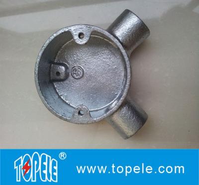 Cina Scatola di giunzione circolare bidirezionale di angolo della ghisa malleabile BS4568/BS31, contenitore di condotto elettrico in vendita