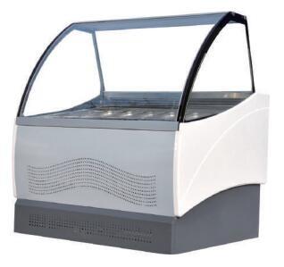 Китай Шкаф дисплея R404a Gelato мороженого MC16 охлаженное воздухом R290 продается
