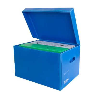 China Fluted Polypropylene PP Plastic Corflute Archive Box for sale