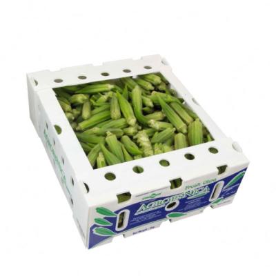 China Corrugated Plastic Polypropylene Coroplast Fresh Okra Box for Agriculture Packing for sale
