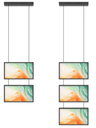 Ultra-thin industrial design LCD display
