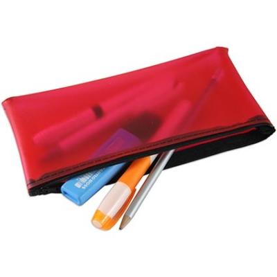 China De rode/Groene/Blauwe/Witte Duidelijke pvc-Zakken die van de de Ritssluitingsbank van het Potloodgeval de Pennen laden Te koop
