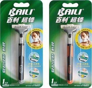 Cina Il rasoio eccellente della lama del gemello dell'acciaio inossidabile ha imperniato la maniglia di gomma capa per gli uomini in vendita