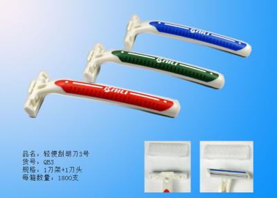 Cina OEM che marca a caldo radendo rasoio maniglia di plastica uomini a testina fissa che radono corredo in vendita