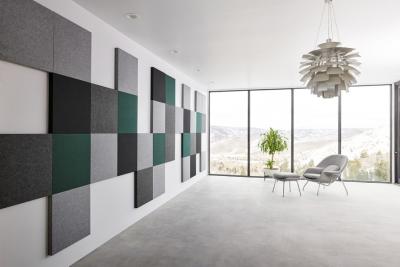 Cina Pannelli di parete decorativi interni del silenziatore del poliestere 4000GSM in vendita