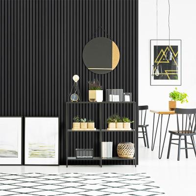 Cina La stecca di legno acustica del MDF del nero di Eco riveste per interno in vendita