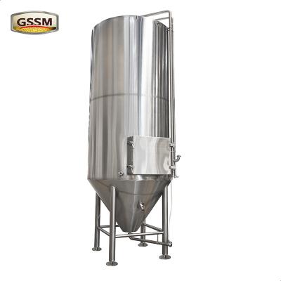 Cina Fermentatore conico orizzontale della birra dei tini di fermentazione all'aperto della fabbrica di birra saldato pozzo in vendita