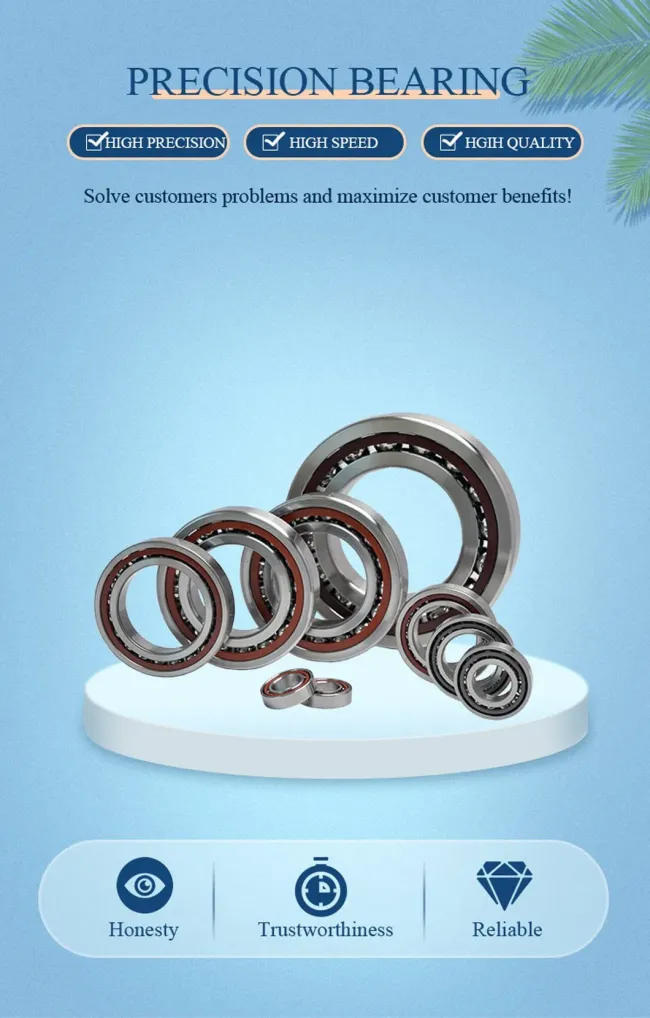 Monton Brand B706-C-T-P4s Angular Contact Ball Bearing Tandem Thrust Bearings High Speed Flange Sleeve Bearing for Machine Tool Spindle