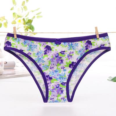 China Good Quality Flower Printing Lycra Cotton Girls' Underwear en venta