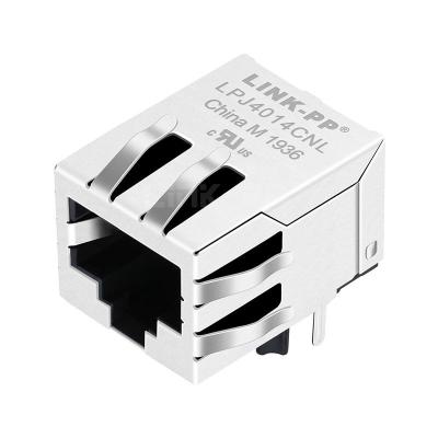 Cina WE MIC24010-0107T-LF3 Compatibile LINK-PP LPJ4014CNL 10/100 Base-T Single Port RJ45 Ethernet Magjack Tab Down senza LED in vendita