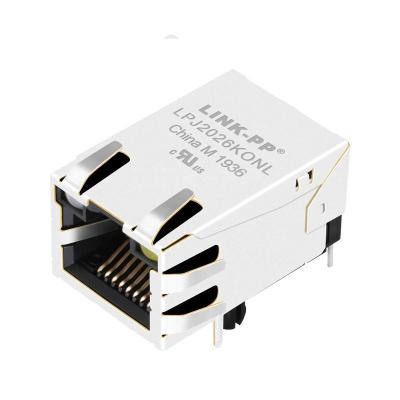 Китай Belfuse 0810-1X1T-03 совместимый LINK-PP LPJ2026KONL 10/100 Base-T Tab Up Orange&Green/Yellow Led Single Port Modular Connector RJ45 Джек продается
