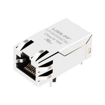 China Belfuse L816-1X1T-06-F Compatibel LINK-PP LPJK0005CNL 10/100 Base-T Tab Up zonder Led 1x1 Port Cat5e RJ-45 connectoren Te koop