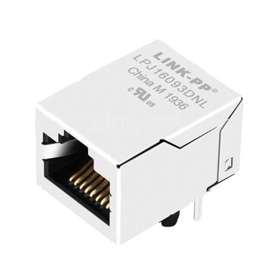 中国 LPJ16093DNL 10/100 Base-T シングルポート RJ45 マグネティックモジュラー ジャック 販売のため
