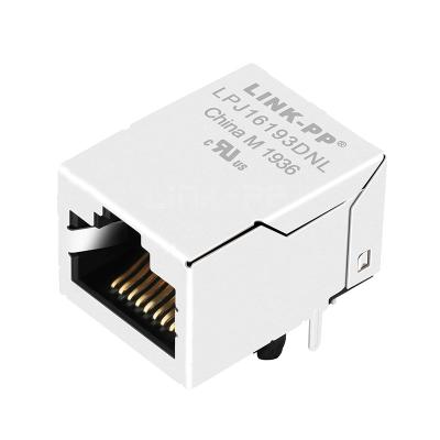 中国 LPJ16193DNL 10/100 ベース-T タブアップ 無LED 1ポート 8P8C モジュール式ジャック RJ45 トランスフォーマー 販売のため