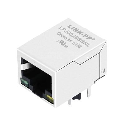 China Pulse LMJ30288115CNL Compatibel LINK-PP LPJ0026BBNL 10/100 Base-T Groen/Geel Led 1x1 Port RJ45 Ethernet Magjack Te koop