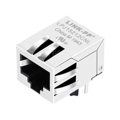 Cina LPJ15212CNL 10/100 Base-T RJ45 connettore femminile 1x1 Port Tab Up senza led in vendita