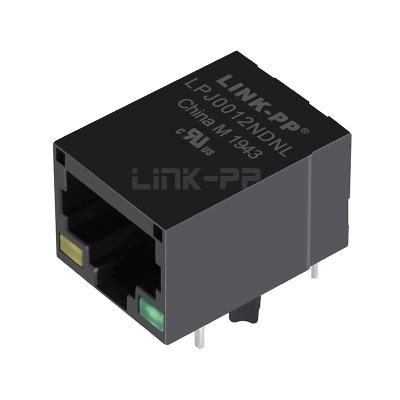Cina LPJ0012NDNL 10/100 Base-T Tab Down Giallo/verde Led 1x1 Port Non schermata RJ45 Jack in vendita