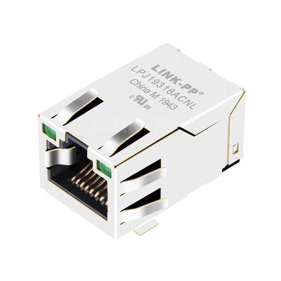 Cina Pulse J3018G21KT Compatibile LINK-PP LPJ19318ACNL 10/100 Base-T Verde/Verde LED Tab Up SMD connettore RJ-45 integrato in vendita