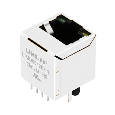 China Impulso J1AT11ZCC2 Compatible con LINK-PP LPJD0012BHNL 10/100 Base-T LED verde/amarillo conector integrado vertical RJ-45 en venta