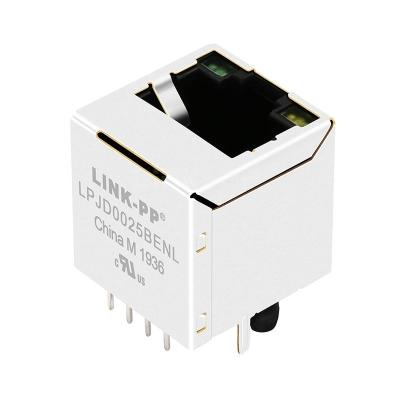 China YDS 51F-1204GYD2NL Conector de conexión vertical de LED verde/amarillo RJ45 compatible con LINK-PP LPJD0025BENL en venta