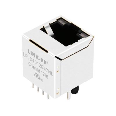 China Tyco 2301995-3 Compatible LINK-PP LPJD4012B47NL 10/100 Base-T Groen en Geel/Groen en Geel Led Verticale RJ45 Modulaire Jack Connectors Te koop