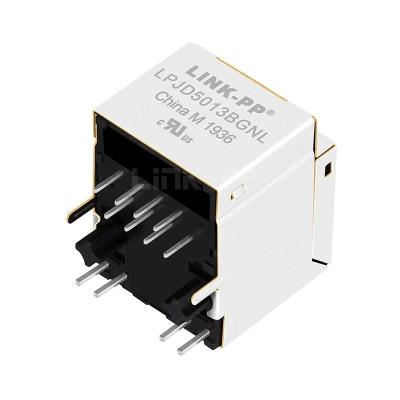 China Se utilizará el conector de conector de luz de base T amarillo/verde con LED vertical RJ45 en venta