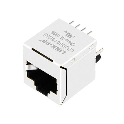 中国 LPJD0013DNL LEDなし 縦RJ45 FastJack 10/100 ベースT 統合磁石 販売のため