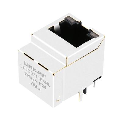 Cina Belfuse 1840417-4 Compatibile LINK-PP LPJD0711B4NL 10/100/1000 Base-T Verde e Giallo LED Verticale RJ45 Gigabit Ethernet in vendita