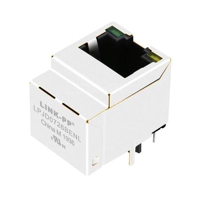 Cina Halo HFJV1-1G11-L12RL Compatibile LINK-PP LPJD0726BENL 10/100/1000 Base-T Verde/Giallo LED Verticale Ethernet RJ45 in vendita