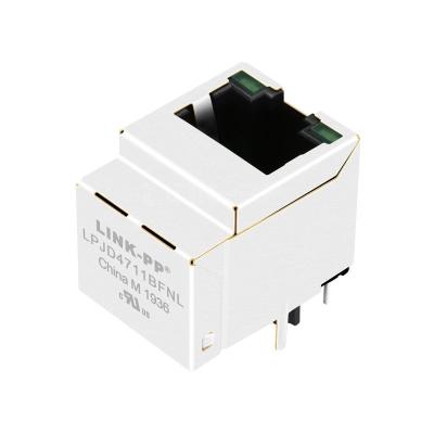 Cina WE 1840472-1 Compatibile LINK-PP LPJD4711BFNL 10/100/1000 Base-T Verde/Verde LED Verticale RJ45 Femminile connettore PCB in vendita
