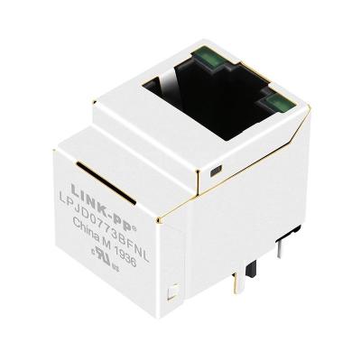 Cina Halo HFJV1-1G16-L11RL Compatibile LINK-PP LPJD0773BFNL 10/100/1000 Base-T Verde/Verde LED Port di connettore verticale RJ45 in vendita