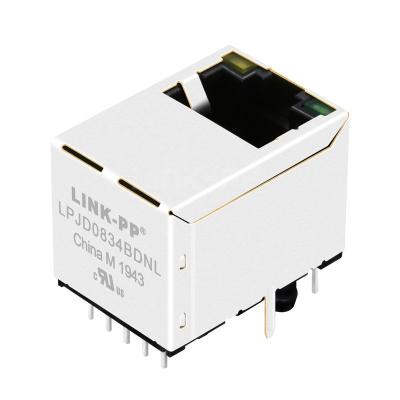 Cina Impulso JD3-0002NL Compatibile LINK-PP LPJD0834BDNL 100/1000 Base-T Giallo/Verde Led Verticale RJ45 Connector Socket in vendita