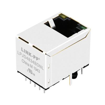 Cina PULSE JXD3-0002NL Compatibile LINK-PP LPJD4834BDNL 10/100/1000 Base-T Giallo/Verde LED Verticale Lan Ethernet RJ45 in vendita