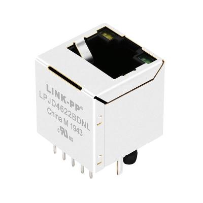 Cina Impulso JXD2-9015NL Compatibile LINK-PP LPJD4622BDNL 100/1000 Base-T Magnetics integrati giallo/verde Led Verticale RJ45 connettori Jack modulare in vendita