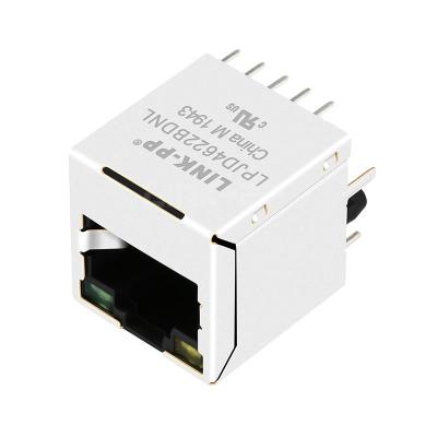 Cina LPJD4622BDNL 10/100/1000 Base-T Top Entry Verticale RJ45 Jack LED giallo/verde in vendita
