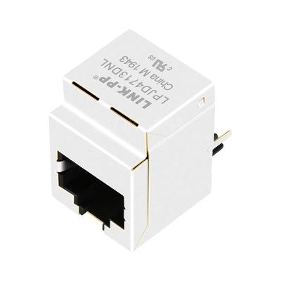 Cina LPJD4713DNL 1000 Base-T RJ45 connettore MagJack verticale senza LED in vendita