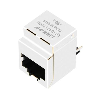 China Halo HFJV1-E1G06RL Compatible con LINK-PP LPJD4717DNL 1000 Base-T Conector MagJack Vertical Gigabit RJ45 sin cables en venta