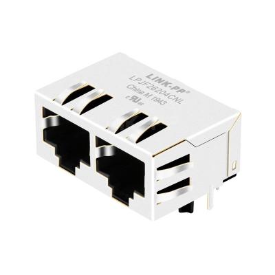中国 パルスJ8064E62 コンパティブル LINK-PP LPJF26204CNL 10/100 ベース-T 無 LED タブダウン 1x2 ポート RJ45 フィルタ付き接続器 販売のため