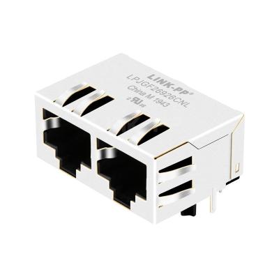 China Halo HFJ12-E1G11ERL Compatible LINK-PP LPJGF26926CNL 10/100/1000 Base-T Tab Down sin LED 1x2 Puerto Lan Conexión RJ45 en venta